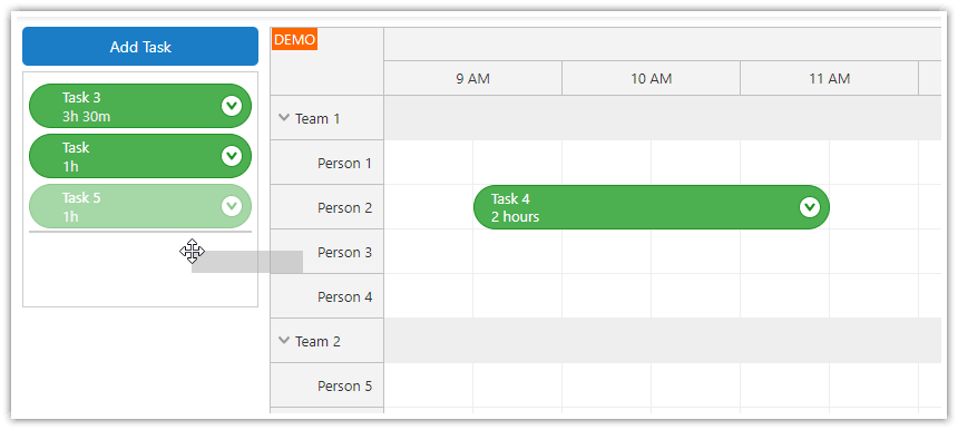 React Work Order Planning System (PHP/MySQL) | DayPilot Code