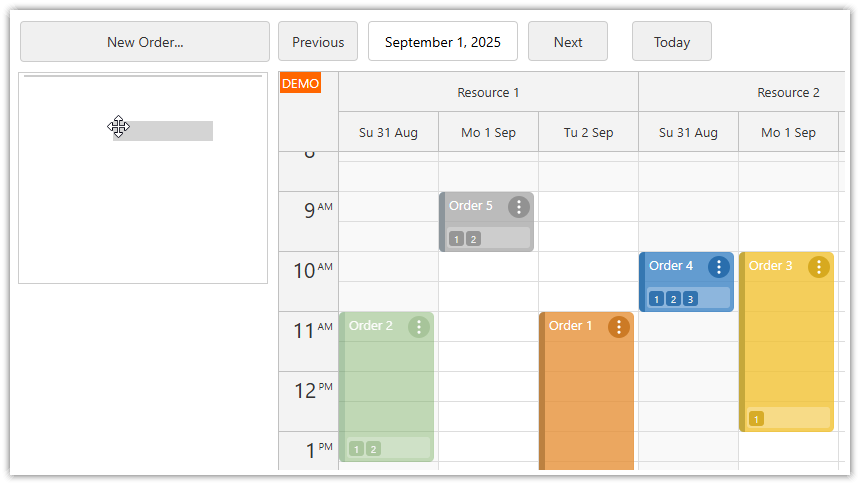 Workforce Scheduling in ASP.NET Core: Queue, Drag-and-Drop Resource Allocation, and Task ...