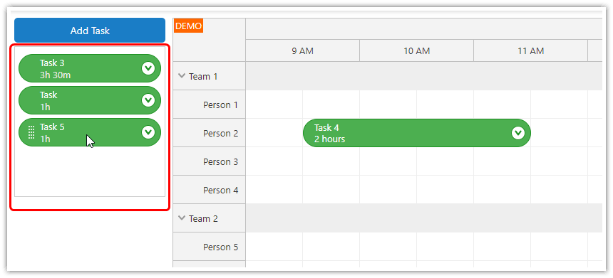 React Work Order Planning System (PHP/MySQL) | DayPilot Code