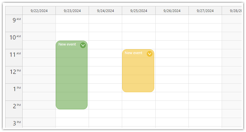 ASP.NET Core Weekly Calendar (Open-Source) | DayPilot Code