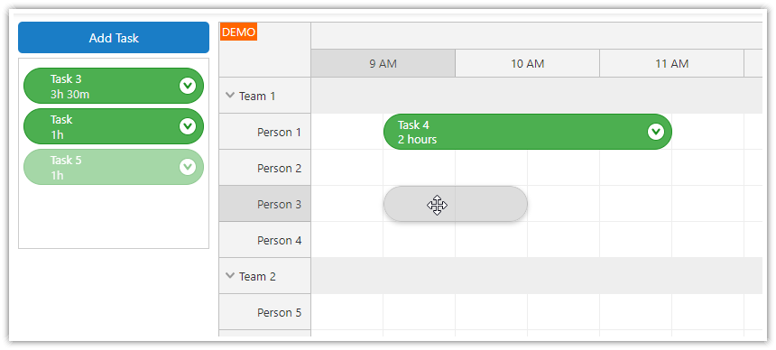 React Work Order Planning System (PHP/MySQL) | DayPilot Code