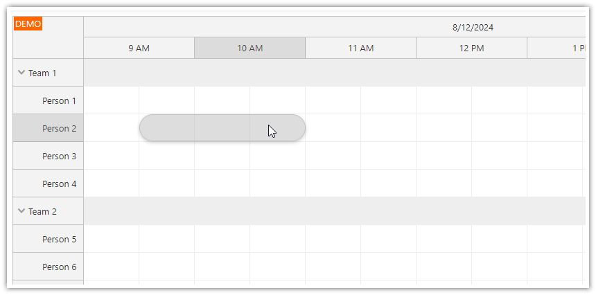 React Work Order Planning System (PHP/MySQL) | DayPilot Code